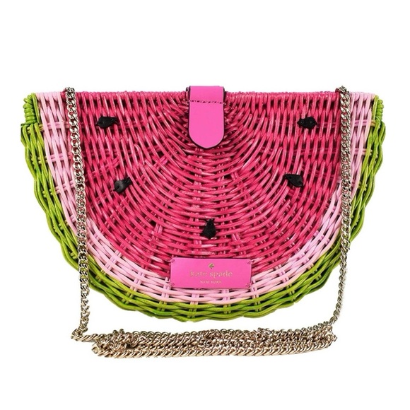 kate spade | Bags | Kate Spade Picnic Perfect Watermelon Wicker ...